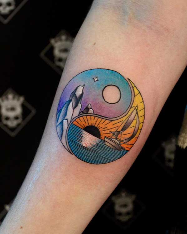75+ Ideias de Tatuagens de Ying Yang → Desenhos, Fotos, Significados