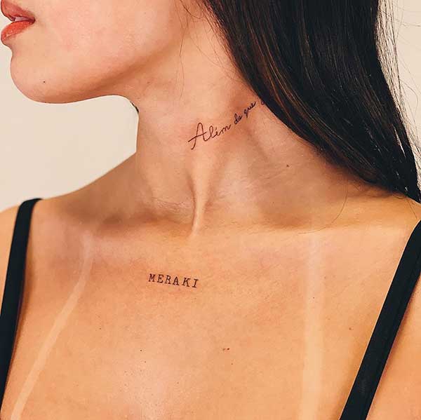 43 Tatuagens da Palavra Grega Meraki (μεράκι)