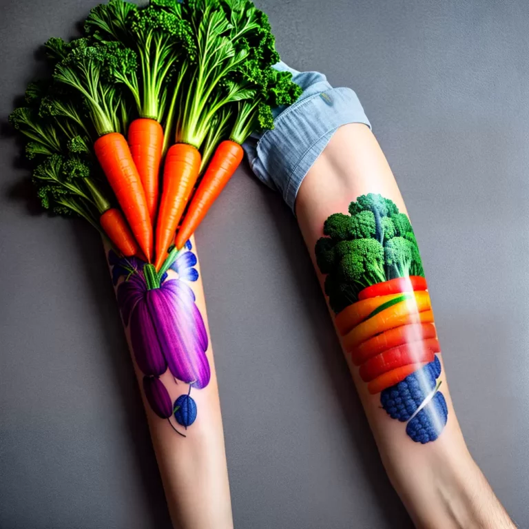 APOSTE em Tatuagens de Salada para Mostrar seu Amor por Vegetais!