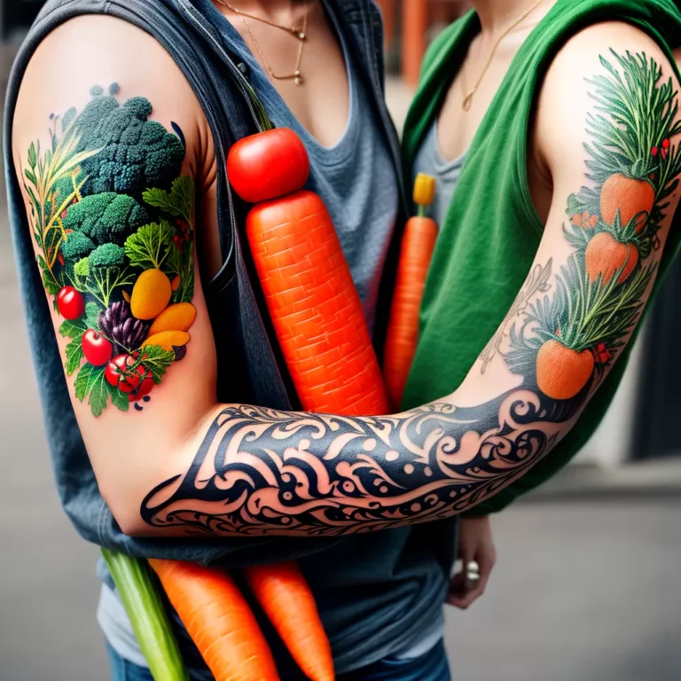 APOSTE em Tatuagens de Salada para Mostrar seu Amor por Vegetais!